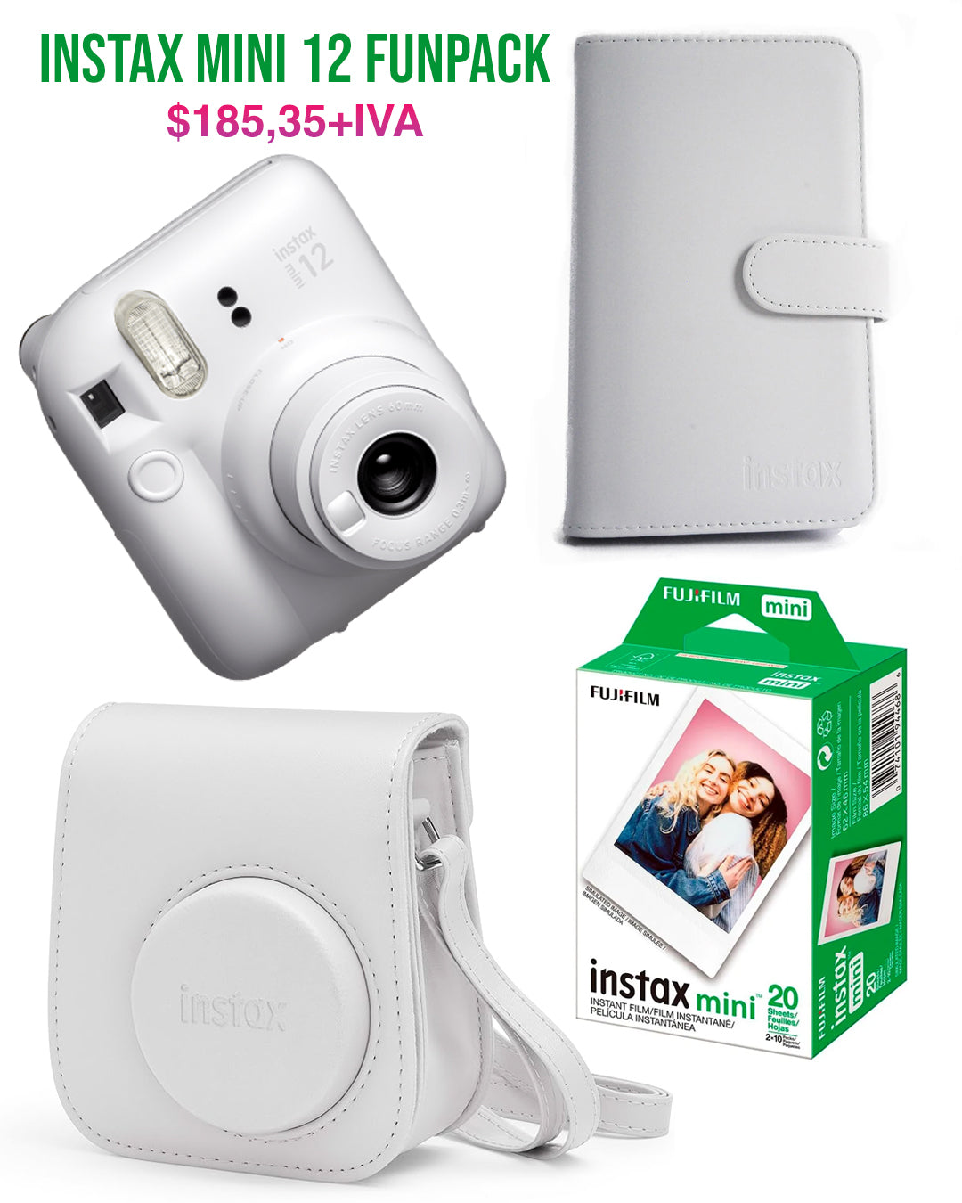 Instax Mini 12 Funpack Blanco – Instant Karma S.A.